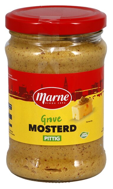 Grove mosterd pittig 250g - Solucious