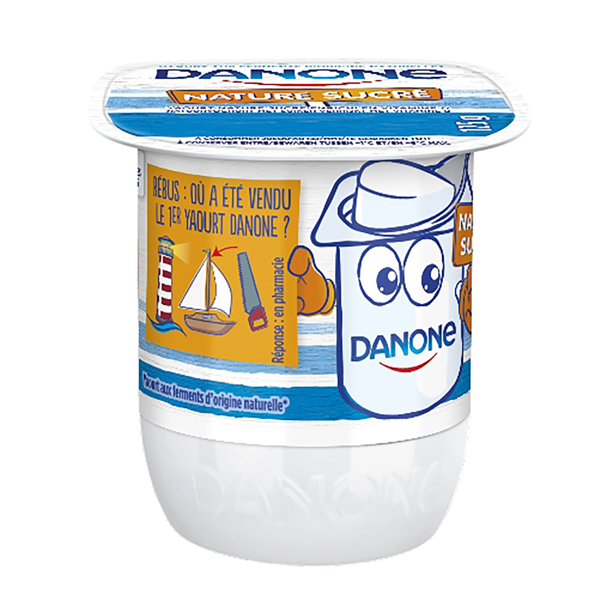 Yaourt nature sucré 125g x4 - Solucious