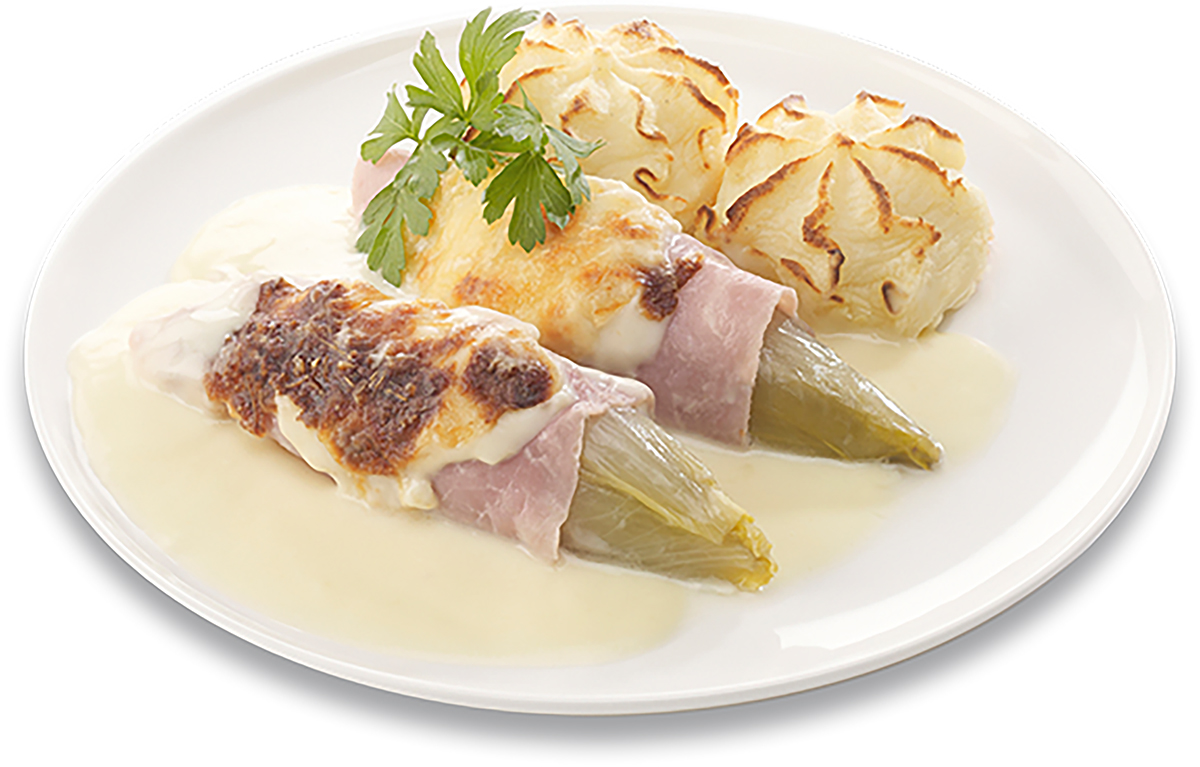 Chicons gratin avec purée 540g - Solucious
