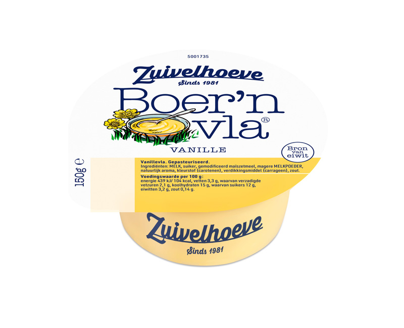 Boer'n vla pudding vanil.150g - Solucious